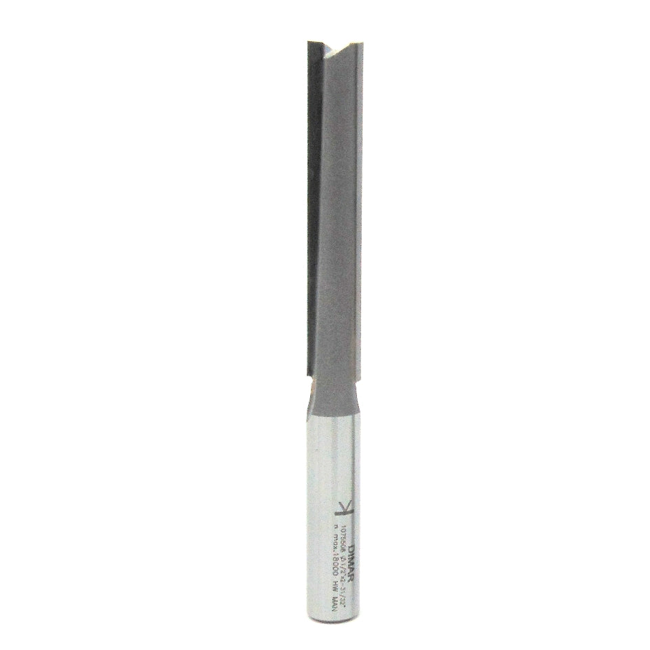 Straight Two Flute Cutter - 12.7mm Diameter x 75mm Depth of Cut - 1/2 ...