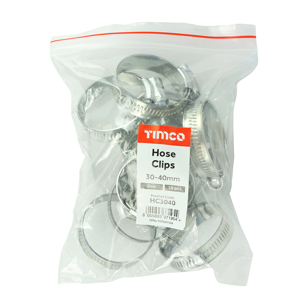 TIMco Hose Clips Silver - 30-40mm – EveryTool UK