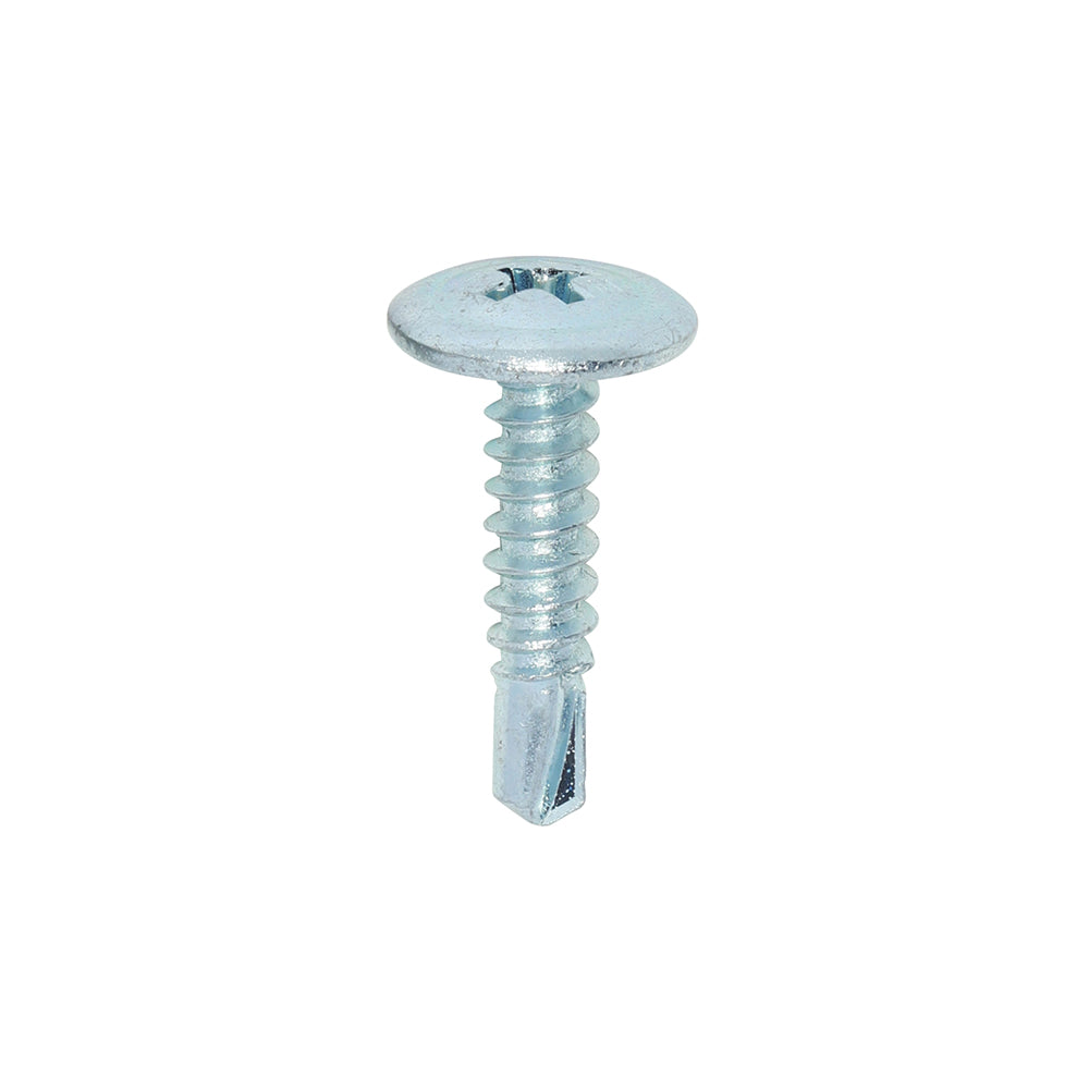TIMco Self-Drilling Wafer Head Silver Screws - 4.2 x 19 - 1000 Pieces ...